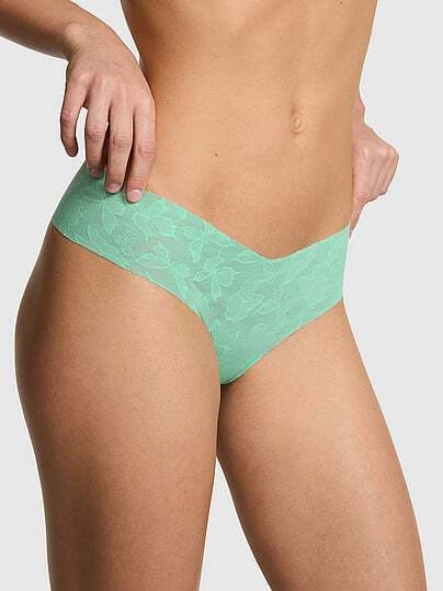 Pink No-show Thong Panty - Green