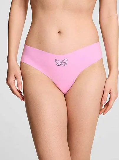 Pink No-show Thong Panty - Pink