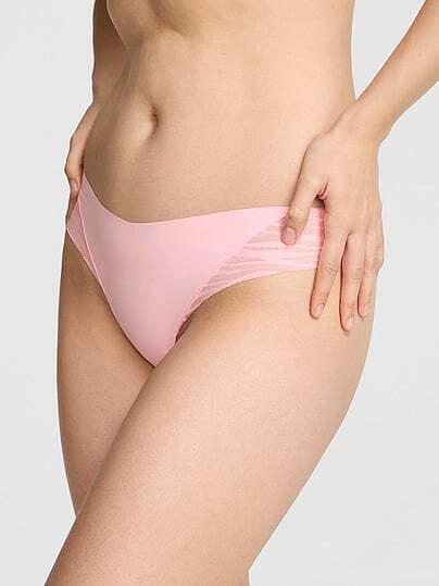 Pink No-show Thong Panty - Pink