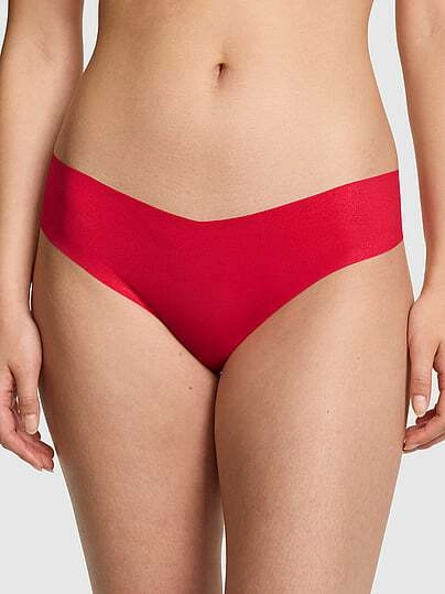 Pink No-show Thong Panty - Print