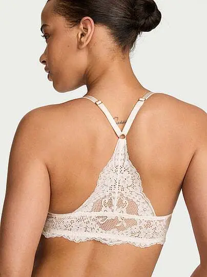 Victoria's Secret Dream Angels Lace Lightly Lined Classic Coverage Demi Bra - White,ivory