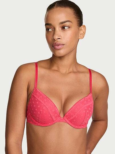 Victoria's Secret Sexy Tee Smooth Lacie Push-up Bra - Red