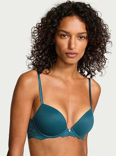 Victoria's Secret Dream Angels Lace Push-up Bra - Blue
