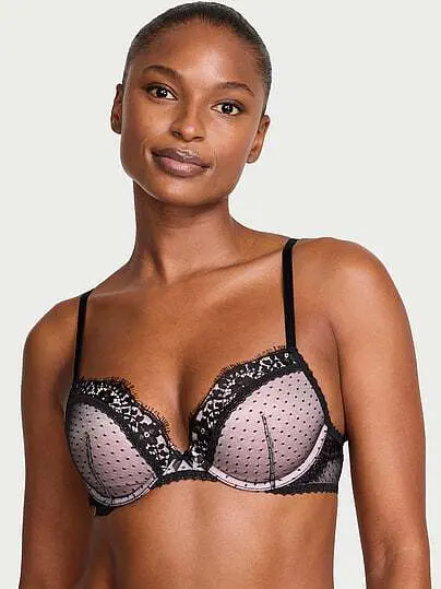 Victoria's Secret Dream Angels Lace Push-up Bra - Pink