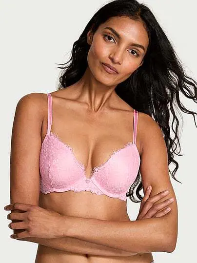Victoria's Secret Dream Angels Lace Push-up Bra - Pink