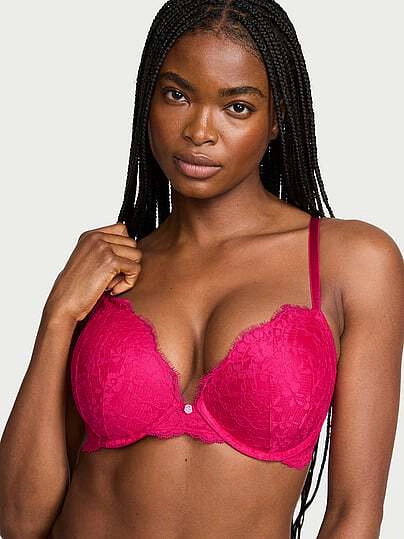 Victoria's Secret Dream Angels Lace Push-up Bra - Pink