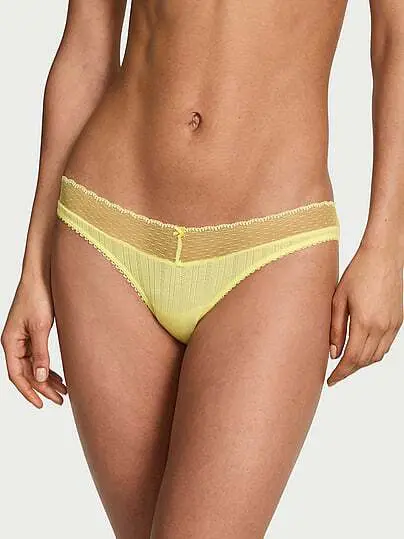 Victoria's Secret Stretch Cotton Bikini Panty - Yellow