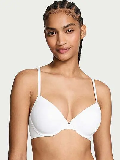 Victoria's Secret Love Cloud Smooth Lightly Lined Full-coverage Bra - White,ivory