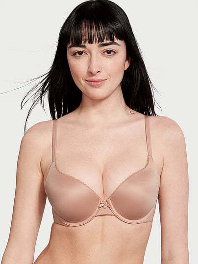 Victoria's Secret Body Victoria Perfect Shape Racerback Push-up Bra - Beige