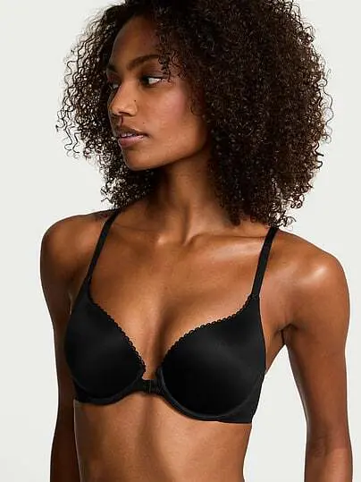 Victoria's Secret Body Victoria Perfect Shape Lace Racerback Push-up Bra - Black