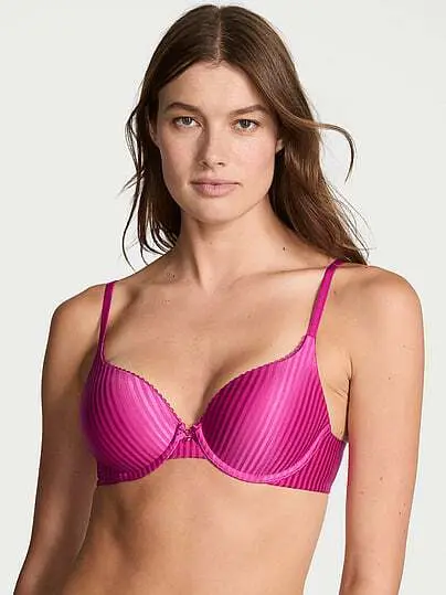 Victoria's Secret Body Victoria Perfect Shape Lace Racerback Push-up Bra - Pink