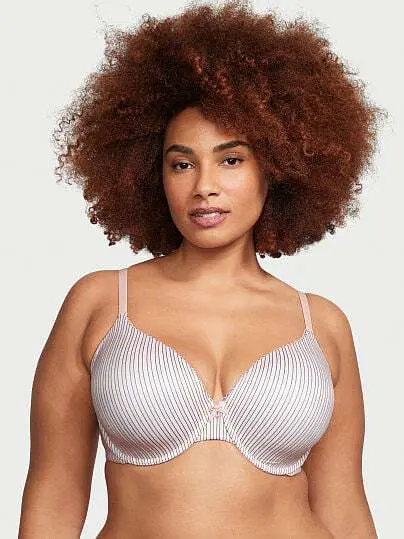 Victoria's Secret Body Victoria Lace-trim Lightly Lined Full-coverage Bra - Multicolored