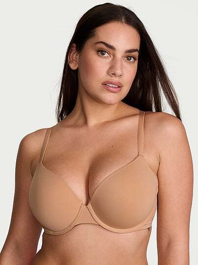 Victoria's Secret The T-shirt Perfect Shape Smooth Push-up Bra - Beige