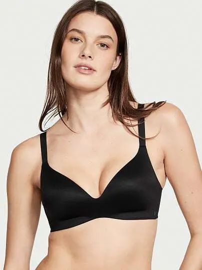 Victoria's Secret Invisible Victoria’s Secret Infinity Flex Lightly Lined Wireless Full-coverage Bra - Black