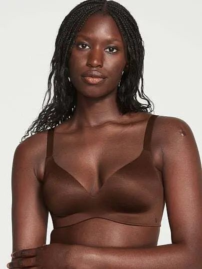Victoria's Secret Invisible Victoria’s Secret Infinity Flex Lightly Lined Wireless Full-coverage Bra - Brown