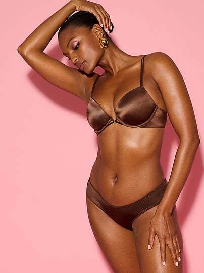 Victoria's Secret Very Sexy Ombré Stripe Shine Strap Push-up Bra - Brown