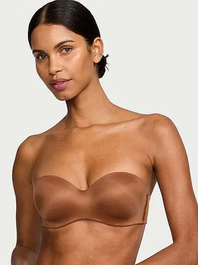 Victoria's Secret Bare Lightly Lined Smooth Strapless Bra - Brown