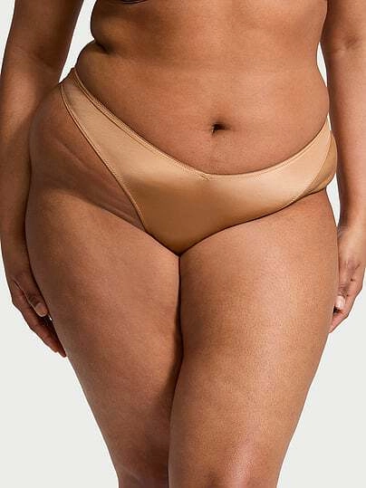 Victoria's Secret Very Sexy Smooth Strappy-back High-leg Thong Panty - Beige