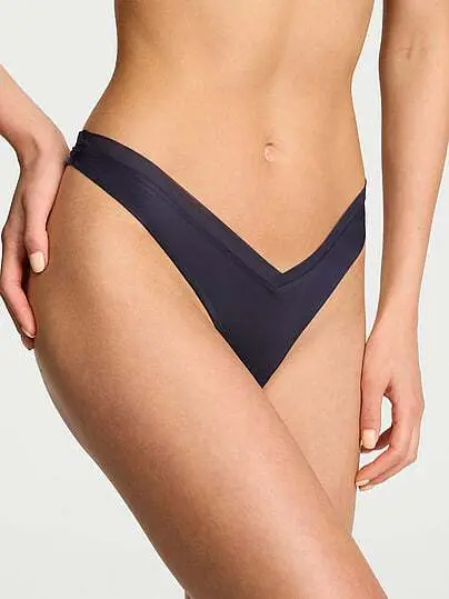Victoria's Secret Very Sexy Smooth Strappy-back High-leg Thong Panty - Blue