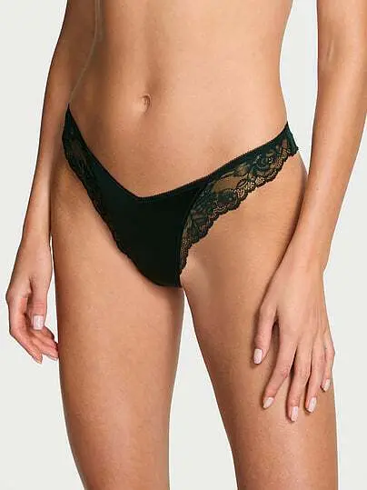 Victoria's Secret Very Sexy Smooth Strappy-back High-leg Thong Panty - Green