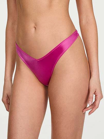 Victoria's Secret Very Sexy Rose Lace Strappy Cut-out Thong Panty - Pink