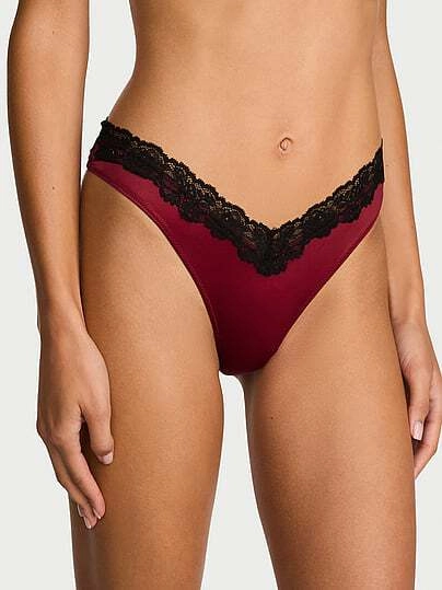Victoria's Secret Very Sexy Smooth Strappy-back High-leg Thong Panty - Red