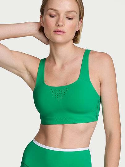 Victoria's Secret Vsx Featherweight Max Sports Bra - Green