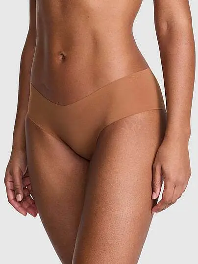 Pink No-show Hiphugger Panty - Brown