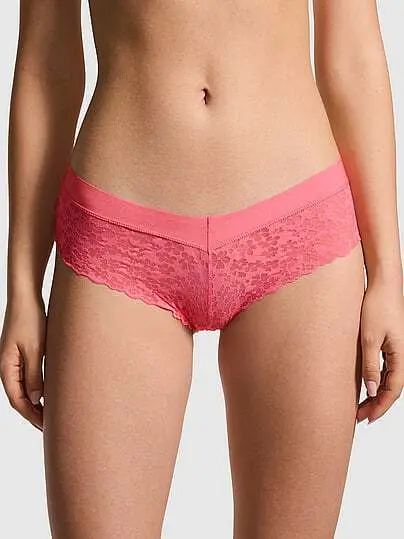 Pink No-show Hiphugger Panty - Orange