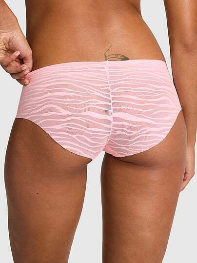 Pink No-show Hiphugger Panty - Pink