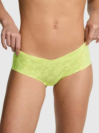 Pink No-show Hiphugger Panty - Yellow