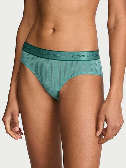 Victoria's Secret Cotton Sosoft™ Modal Ultra-fine Logo Hiphugger Panty - Blue