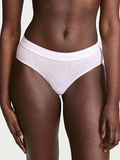 Victoria's Secret Cotton Logo Hiphugger Panty - Print