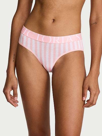 Victoria's Secret Cotton Logo Hiphugger Panty - Print