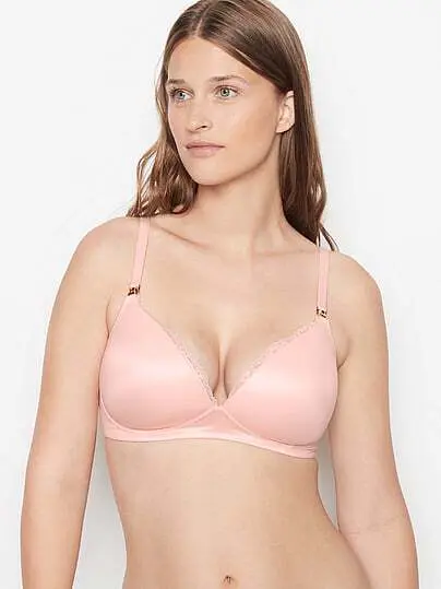 Victoria's Secret Body Victoria Lace Wing Wireless Nursing Bra - Multicolored