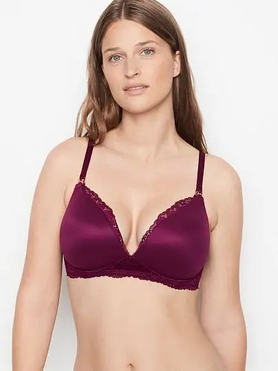 Victoria's Secret Body Victoria Lace Wing Wireless Nursing Bra - Red