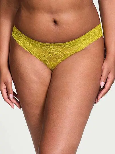 Victoria's Secret The Lacie Lace Bikini Panty - Green