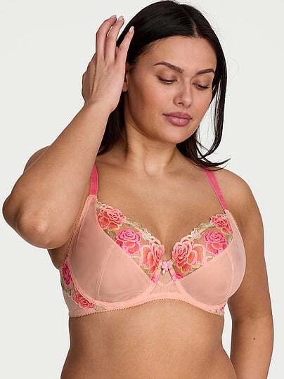 Victoria's Secret Dream Angels The Fabulous Unlined Lace Full-cup Bra - Print