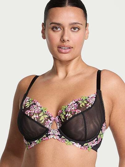 Victoria's Secret Dream Angels The Fabulous Unlined Lace Full-cup Bra - Print
