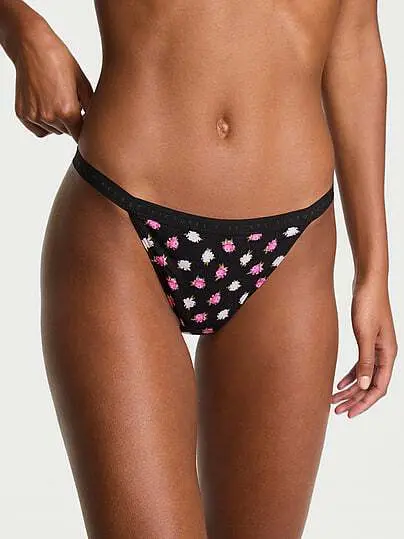 Victoria's Secret Stretch Cotton V-string Panty - Floral