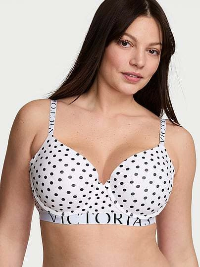 Victoria's Secret The T-shirt Smooth Lightly Lined Demi Bra - Print
