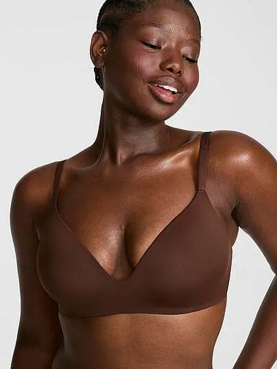 Pink Wear Everywhere Everywhere™ Lightly Lined Wireless Bra - Brown
