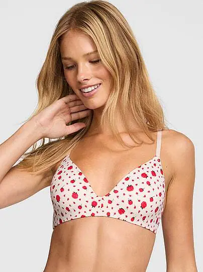Pink Wear Everywhere Everywhere™ Lightly Lined Wireless Bra - Floral