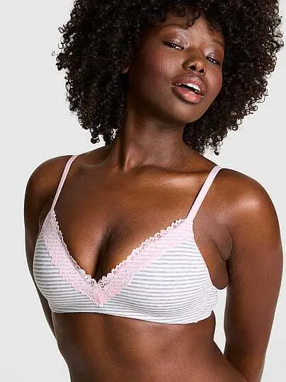 Pink Wear Everywhere Everywhere™ Lightly Lined Wireless Bra - Print