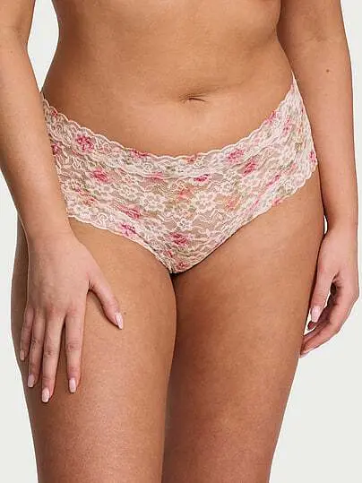 Victoria's Secret The Lacie Lace Cheeky Panty - Floral
