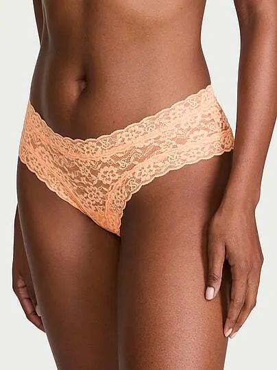 Victoria's Secret The Lacie Lace Cheeky Panty - Orange