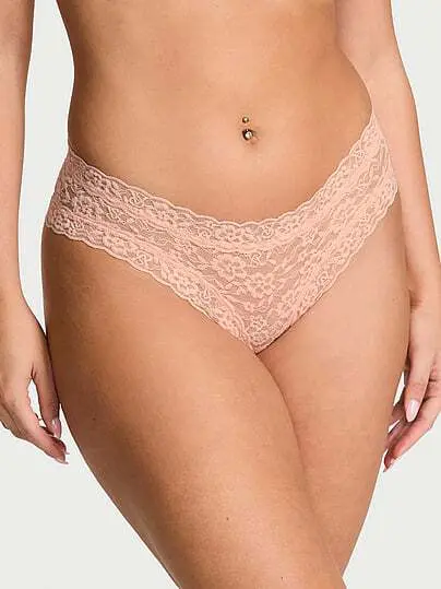 Victoria's Secret The Lacie Lace Cheeky Panty - Orange