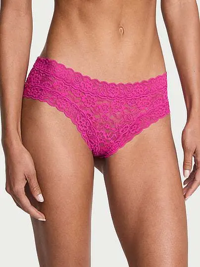 Victoria's Secret The Lacie Lace Cheeky Panty - Pink