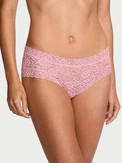 Victoria's Secret The Lacie Lace Cheeky Panty - Pink