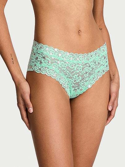 Victoria's Secret The Lacie Lace Cheeky Panty - Print
